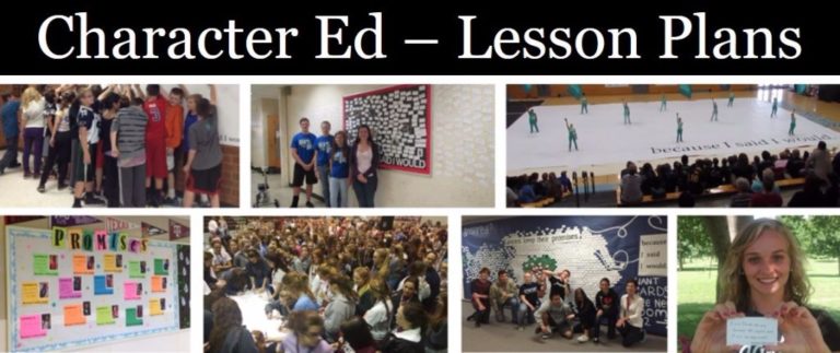 Character Ed Lesson Plans - because I said I would.