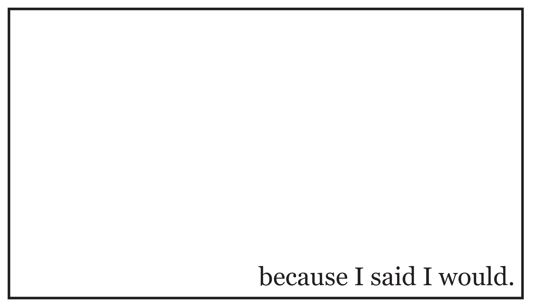 Our Programs - because I said I would.