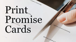 Promise Cards - because I said I would.