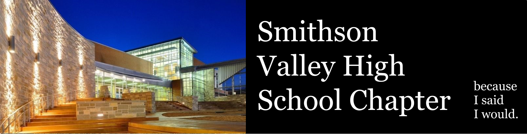 Smithson Valley High School - because I said I would.
