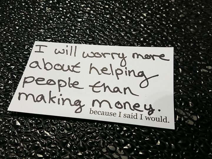 Helping Others is a Priority Over Making Money - because I said I would.